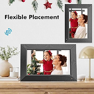 NETHGROW 32GB IPS Touch Screen Digital Picture Frame - 10.1 Inch WiFi Digital Photo Frame for Home Desk or Wall Decor, Share Photos Instantly via APP or Email, Unlimited Cloud Storage