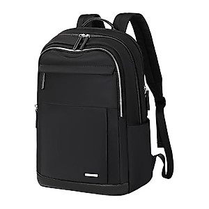 GOLF QUALITY Large Capacity Laptop Backpack for Women Travel Work Computer Bookbag Stylish Casual Daypack Fits 15.6 Inch Notebook(Black)
