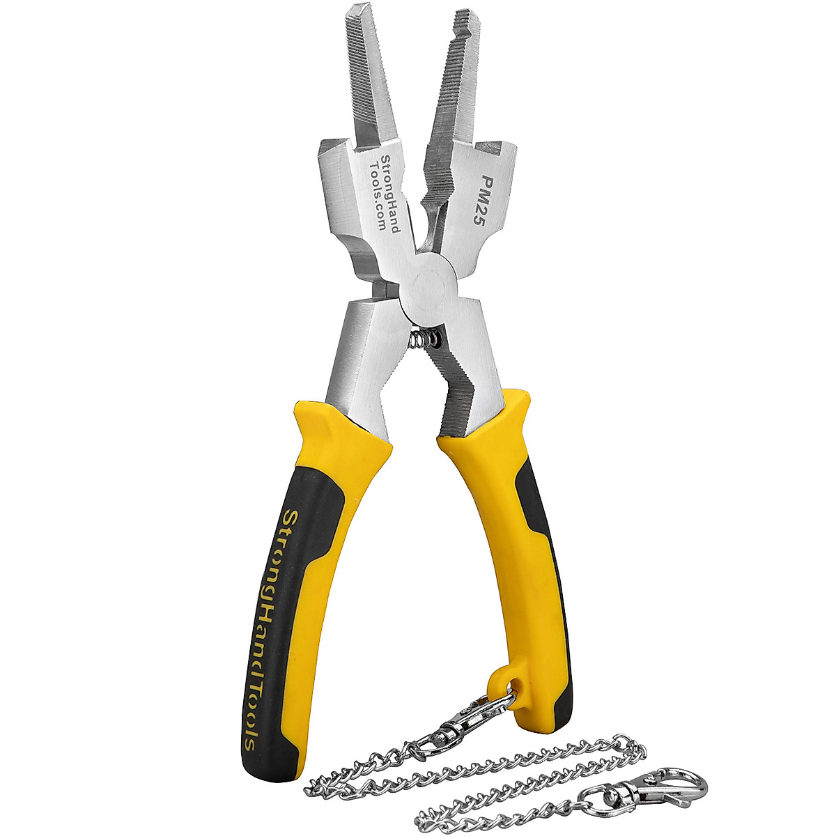 Deluxe+ Mig Welding Pliers, Slag Hammer, Flat Face Hammer, Scraper, Fine/Coarse Files, Side Pull V-Notch, Ergonomic Grip, Heat Treated, 8”, PM25