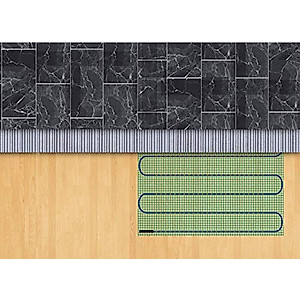 WarmlyYours TempZone Electric Radiant Floor Heating Easy Mat, Quick Installation, 3x2 sq. ft