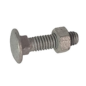 5/16 x 1-1/4" Long Carriage Bolt Set w/Hex Nut for Chain Link Fence Accessories
