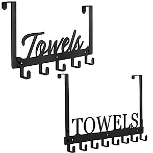 Over The Door Hooks, Towel Rack for Bathroom Towel Holder for Hanging Heavy Duty, Wall Mount Towel Hanger