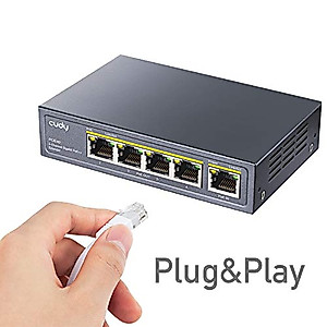 Cudy 4 Channel Gigabit PoE Extender, 1000 Mbps, 1 PoE Input, 4 PoE Output, PoE Repeater, PoE+ Amplifier, PoE++ Booster, Wall Mounting, IEEE 802.3bt / 802.3at / 802.3af Compliance