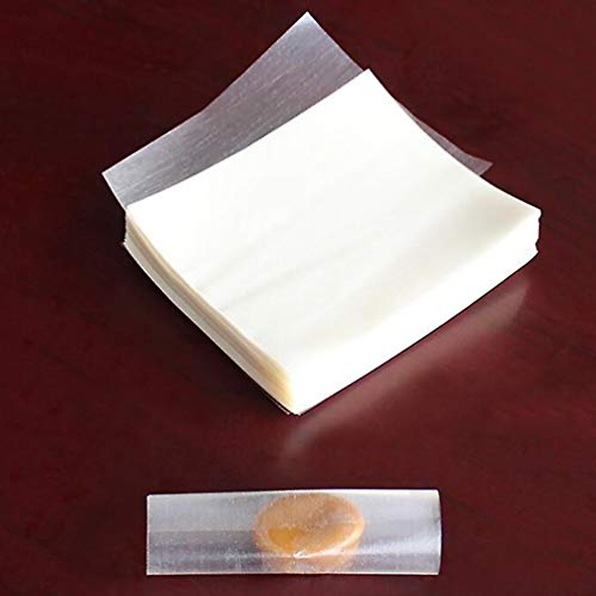 PATKAW Rice Paper, 1500 pcs Edible Glutinous Rice Paper Nougat Paper DIY Candy Wrapper Edible Candy Paper Edible Baking Paper for Canty, Nougat, Baking Pastry - 8X6.5cm