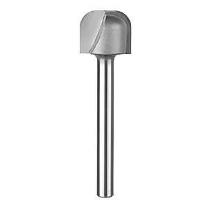 SpeTool Bowl&Tray CNC Router Bits Extra Long (70mm) 1/4 inch Shank 3/4 inch Cutting Diameter with Carbide Tip for Woodworking Router Machine Milling Cutter