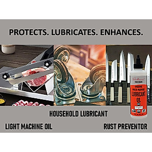 Verdana Organic Multipurpose Lubricant Oil – Food Grade Kosher, Non-GMO – NSF H1 – Light Machine Oil and Rust Corrosion Preventor Inhibitor – Household Industrial – Petroleum Free – 8 Fl Oz