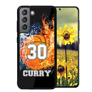 Custom Basketball Design with Your Own Name and Number Rubber Cover Phone case for Galaxy S25 S24 FE S23 FE S22 S21 S20 ULTRA PLUS/ S21 FE /S20 FE/ S10 PLUS/ S9 PLUS/ S8 PLUS