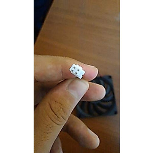 Hot 80mm 2 Pin Connector Cooling Fan for Computer Case CPU Cooler Radiator liuqiangmeiguo (Blade Color : Black)