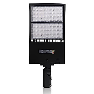 RuggedGrade 42,000 Lumen - 300 watt NextGen III LED Shoebox Lights - Dimmable - NO Photocell - Slip FIT Mount -10KV Surge