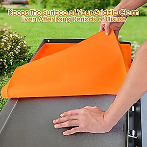 28" Silicone Griddle Mat for Blackstone, Protective Top Covers for Blackstone Protector Outdoor, Heavy Duty Griddle Mat Fit Blackstone 28 Inch Flat Top Gas Grill Griddle