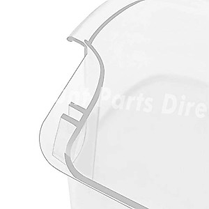 240356402 Clear Refrigerator Door Bin Side Shelf For Electrolux and Frigidaire, Upper Slot Replacement Shelf, Gallon Size - Replaces AP2549958, 240430312, 240356416, 240356407, and more