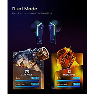 Sanag Wireless Earbuds, Wireless Bluetooth Earbud in-Ear Headphones Game & Music Modes Earbuds, XPRO Bluetooth Headphones Stereo Earbuds 30 Hrs Playtime