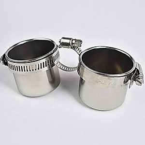 Zerodeko 1pc Parrot Food Cup Bird Cages for Parakeets Parrot Water Bowl Bird Feeder for cage Crate pet Accessories Parrot Feeder Container Drinking Fountain Stainless Steel Feeding Machine