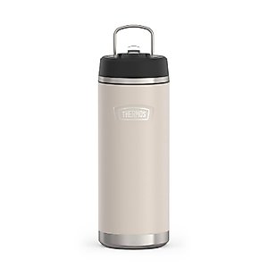 ICON SERIES BY THERMOS Stainless Steel Water Bottle with Straw Lid, 32 Ounce, Sandstone