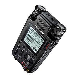 Tascam DR-100MKIII 192kHz/24-Bit Stereo Portable Audio Recorder,Black