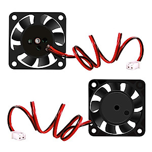 4PCS 3D Printer Brushless Cooling Fan 40x40x10mm DC24V Oil Bearing Blower Fan Turbo fan with 2 Pin Terminal for Hotend Extruder Heatsinks Makerbot MK7 MK8 CPU Chip Arduino Creality Ender 3 Ender 3 Pro