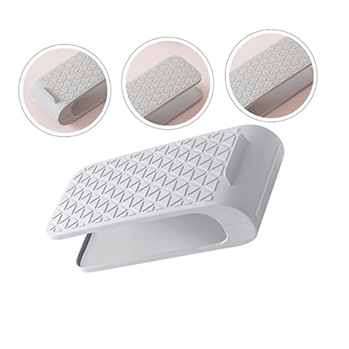 Alipis 2pcs Slipper Adjustable Use Stack Space Display Household Stacker Home Shop Saving Shelves Organization Holders Holder Storage Double Slots Shoes Grey -layer Saver Shoe Slot