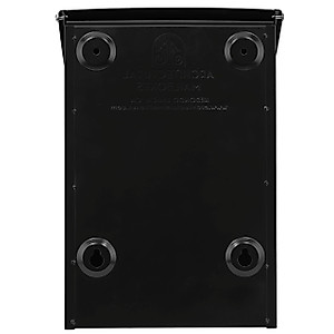 Architectural Mailboxes 2681B Black Marina Wall Mount Mailbox, Small