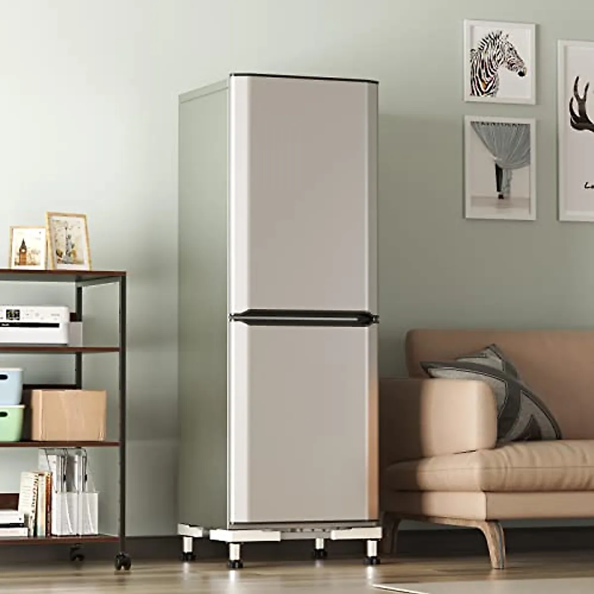 SEISSO Washing Machine Base Stand, with 4 Heavy Duty Adjustable Feet, Universal Multi-functional Base Holder for Dryer Refrigerator Furniture Washing Machine, Max Load 770 LB (350 KG)