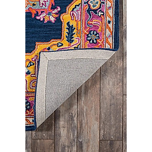 Momeni Ibiza Wool Area Rug, 8' X 10', Navy