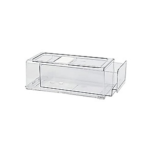 GREENTEC Pull Out Refrigerator Drawer, Stackable Fridge Organizer Bins, Food Storage Container for Freezer, Kitchen, Home, Cosmetics, BPA Free, Medium