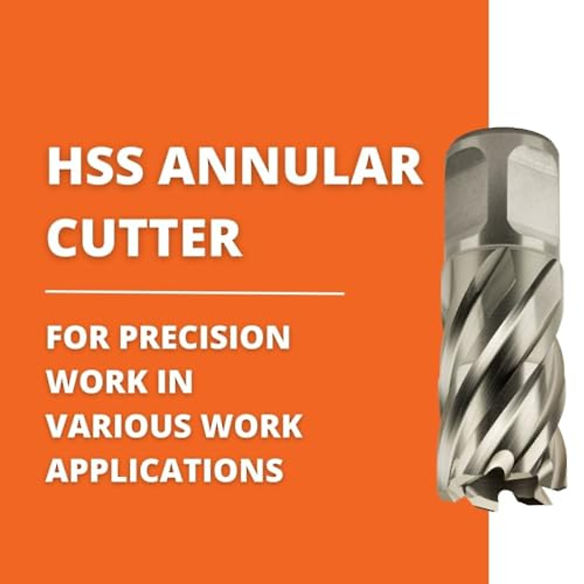 Jancy Slugger by Fein - HSS Nova Annular Hole Cutter with Centering Pin - 3/4" Straight Shank, 1" Depth, 9/16" Diameter - 63134143041