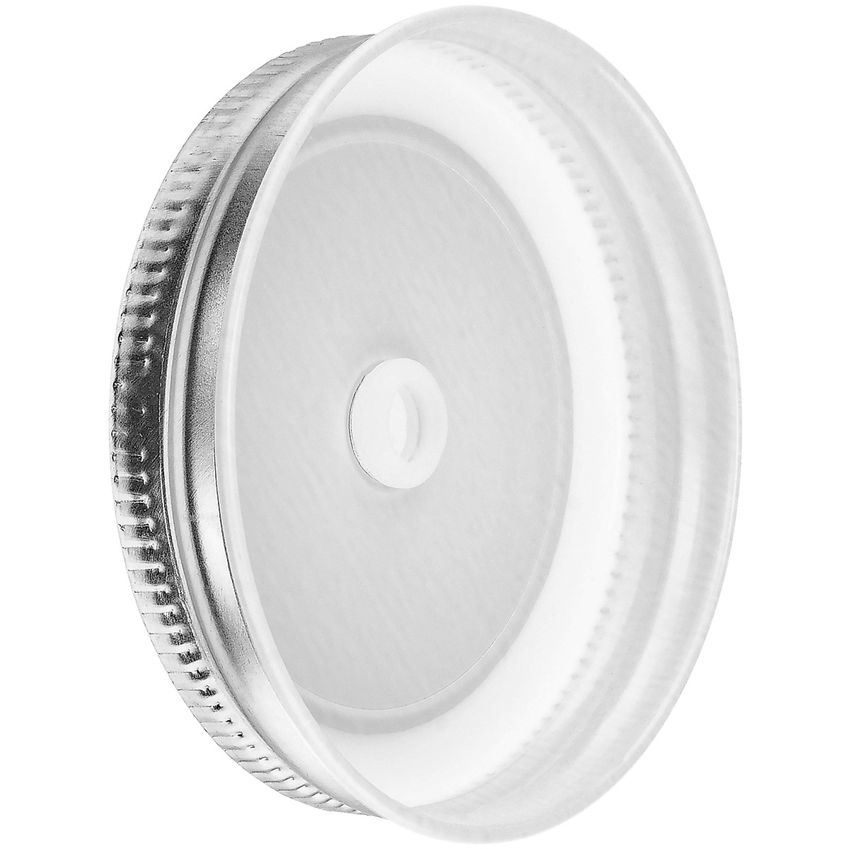 Southern Homewares Mason Jar Lids with Straw Hole Set of 12 Small Mouth Mason Jar Lids Kids Jar Lids Mason Jar Drinking Lids