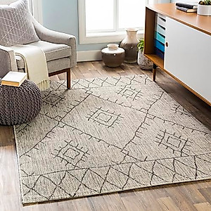 Mark&Day Outdoor Rugs, 3x12 Wijgeest Global Indoor/Outdoor Black Runner Area Rug, Non Shedding Black Beige Carpet for Patio, Porch, Deck, Bedroom, Living Room or Kitchen (2'7" x 12' Runner)