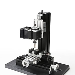 RUNAAJA 100-240V 24W 12000RPM Mini Milling Lathe， DIY Micro Lathe Mini Miller，Mini Metal Lathe DIY Miniature Milling Machine Miller