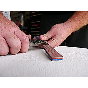 DMT FWFC DuoSharp Double-Sided Diamond Sharpening Stone for Knives and More, 8-Inch, Fine/Coarse