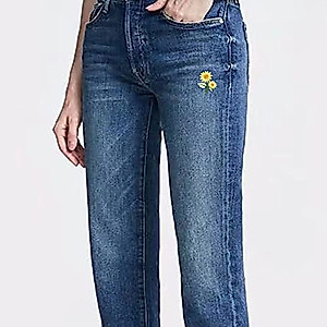 Modixun 15pcs Mini Flowers Iron On Patches, 13 Patterns Decorative Embroidered Patches, Sew On/Iron On Patch Applique for Jeans, Clothing, Hat, Jacket, Mini Flowers