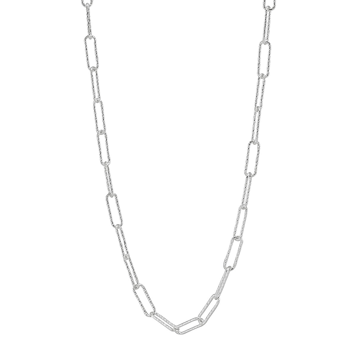 Silpada 'Graffetta' Chain Necklace, Textured in Sterling Silver, 16" + 2"