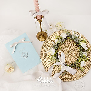 Ribbli Cream White Velvet Ribbon Double Faced 1 Inch 10-Yard Spool White Ribbon Use for Christmas Tree Ornaments Gift Wrapping Wreath Decoration Wedding Boutonnieres