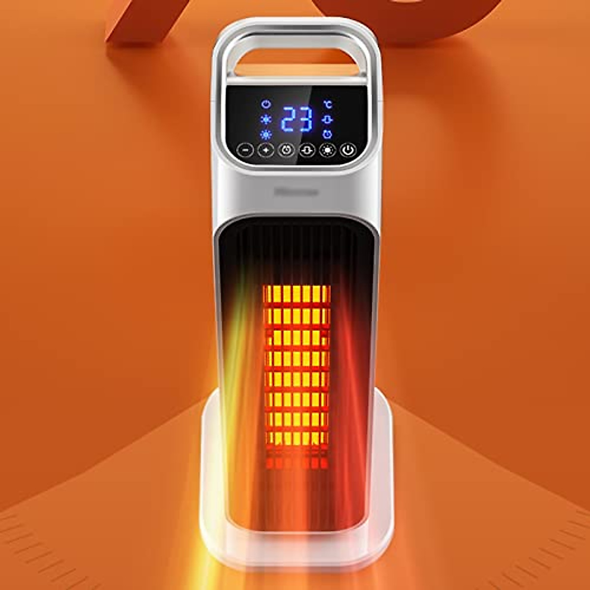 Outdoor Garden Heater Space Heater Indoor Portable Electric Heater Fast Heating Ceramic Electric Heater Overheating & Tip-Over Protection Space Heater Patio Heater (Color : Remote