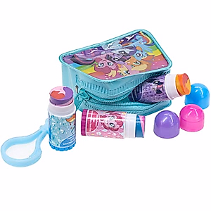 My Little Pony – Townley Girl Plant Based 3 Pcs Flavoured Swirl Lip Balm & Micro Keychain Bag Makeup Cosmetic Set for Kids and Girls, Ages 3+ Perfect for Parties, Sleepovers & Makeovers