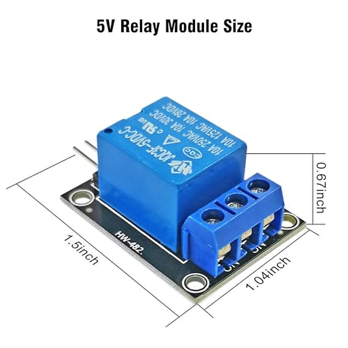 ARCELI 5PCS 5V One Channel Relay Module Board Shield 5v Relay Module for PIC AVR DSP ARM for Relay