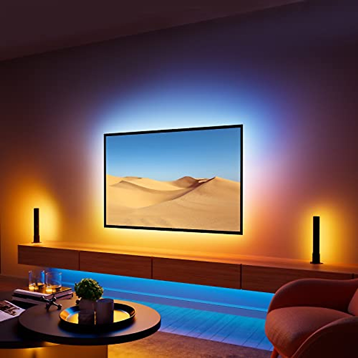 Lytmi Fantasy Plus Kit with Neo 2 Sync Box & Upgraded 75-84" TV Backlight & TV Light Bar & Light Strip Starter Kit