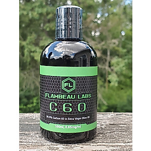 Flambeau Labs C60 Liquid 99.9%+| 100ml Carbon 60 in Olive Oil | 0.85mg/ml Carbon 60 |