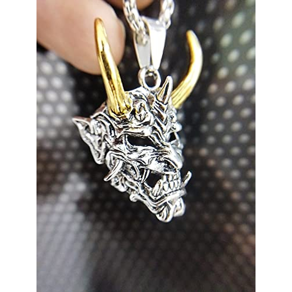 Ghost samurai.Mask pendant