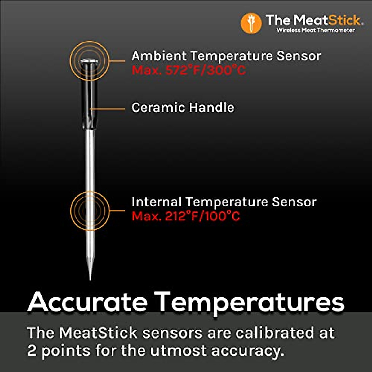 MeatStick X Duo Bundle | 2-Probe Package | Wireless Meat Thermometer with Bluetooth | 260ft Range | for BBQ, Kitchen, Smoker, Air Fryer, Deep Frying, Oven, Sous Vide, Grill, Rotisserie