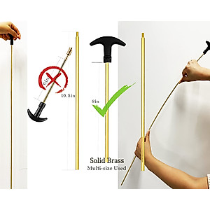 HUNTACE Gun Cleaning Kit Supplies for.22-.30cal Rifles/9mm/.38-10mm-.45cal Pistols/.410GA 28/20GA,12/10GA Shotguns Cleaning Kit Gun Accessories Gifts for Men Brass Rod Bronze Brushes Carrying Case