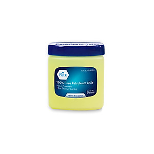MED PRIDE Pure White Petroleum Jelly Tub 8 OZ - Effective Skin Protectant For Dry Skin, Rashes, Minor Burns & Wounds- Powerful Moisturizer For Chapped Lips, Dry Hands, Chaffed Skin & Diaper Rash