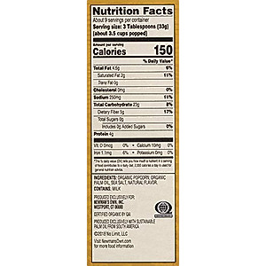 Newman's Own Organic Pop's Corn Microwave Popcorn, Butter, 3 Count