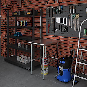 AmGood Stainless Steel Work Table Open Base | NSF Kitchen Island Food Prep | Laundry Garage Utility Bench (30" Long X 30" Deep)