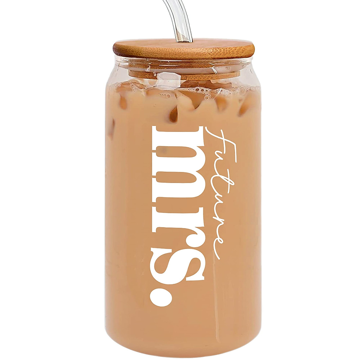 Bride To Be Gifts - Bridal Shower Gift - Engagement Gifts for Couples, Engagement Gifts for Women - Bride Gifts, Bachelorette Gifts for Bride - Engagement Gift for Bride To Be - 16 Oz Can Glass