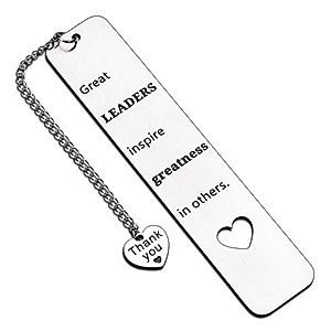 Boss Day Gifts Thank You Gifts for Women Men Leader Appreciation Gift for Boss Male Retirement Going Away Leaving Gifts Ideas for Boss Lady Supervisor Mentor Office Inspirational Christmas Bookmark