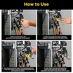 Solenoid Valve Magnet Tool #TLMKC, Solenoid Valve Troubleshooting Magnet 18 mm, Fits All Common Industry Valves