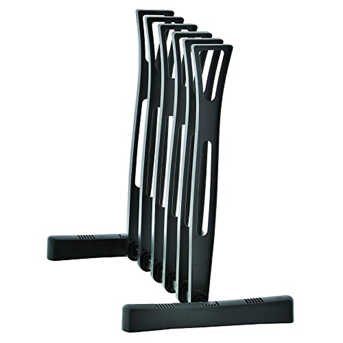 3-Pair Tall Boot Storage Holder & Shape Maintainer and Dry Rack Shoe Stand, Black by Madison Home Products