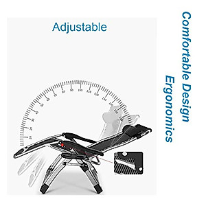 Balcony Office Relaxing Chair Outdoor Recliner Garden Chairs with Cup Holder for Adult Relax Comfort | Office Desk Chairs Folding Reclining Sun Lounger Chair Sunbed for Beach Patio