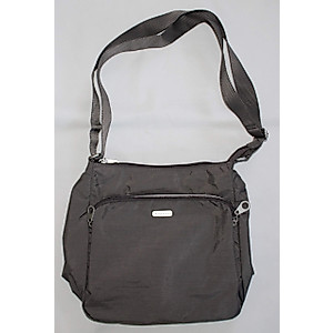 Baggallini Gray Shoulder Hand Bag Purse Handbag Nylon, Medium